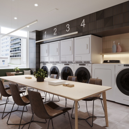 Laundry facility on site at 610 Martin Grove