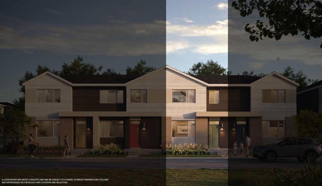 Amber - New Rear Lane Townhomes in East Calgary | East Hills Crossing ...