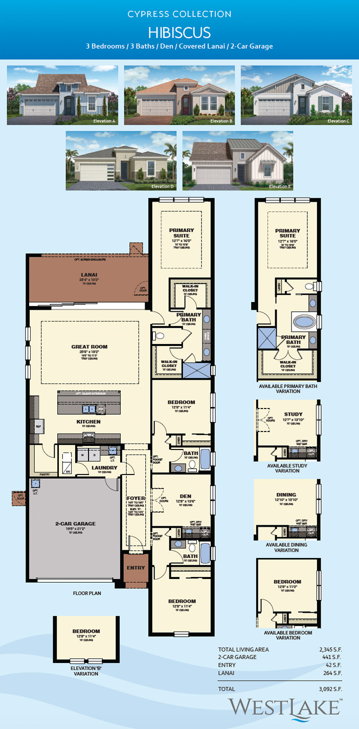 Hibiscus - Westlake | New Single Family Homes in West Palm Beach